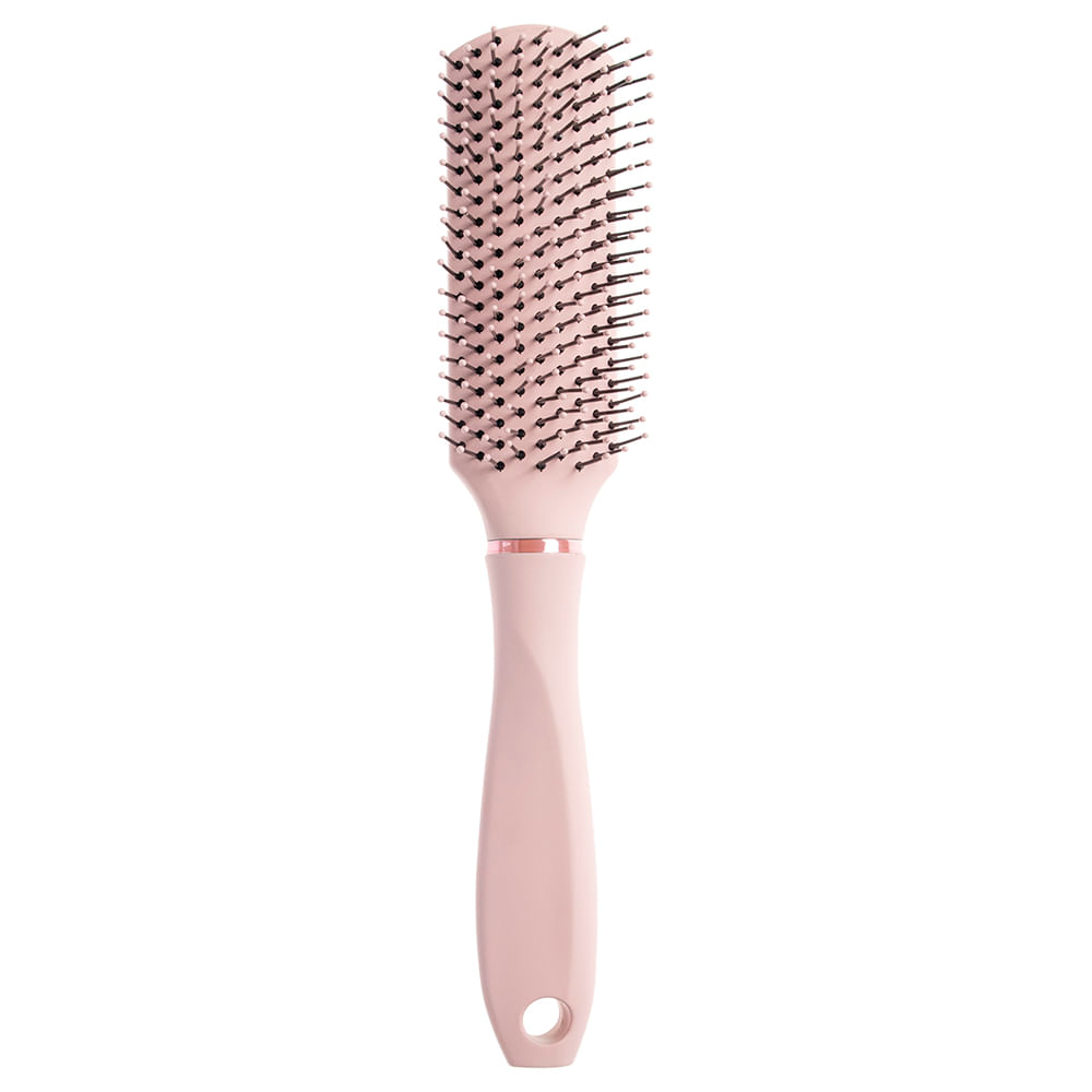 Cepillo de Cabello Studio 9 Retangular Rosa Pastel - farmacityar