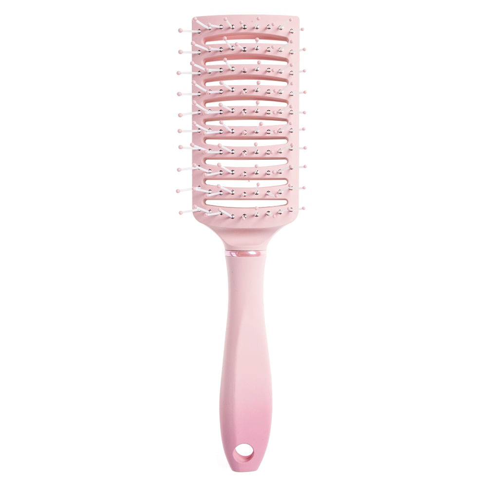 Cepillo de Cabello Studio 9 Rectangular Rosa Pastel - farmacityar