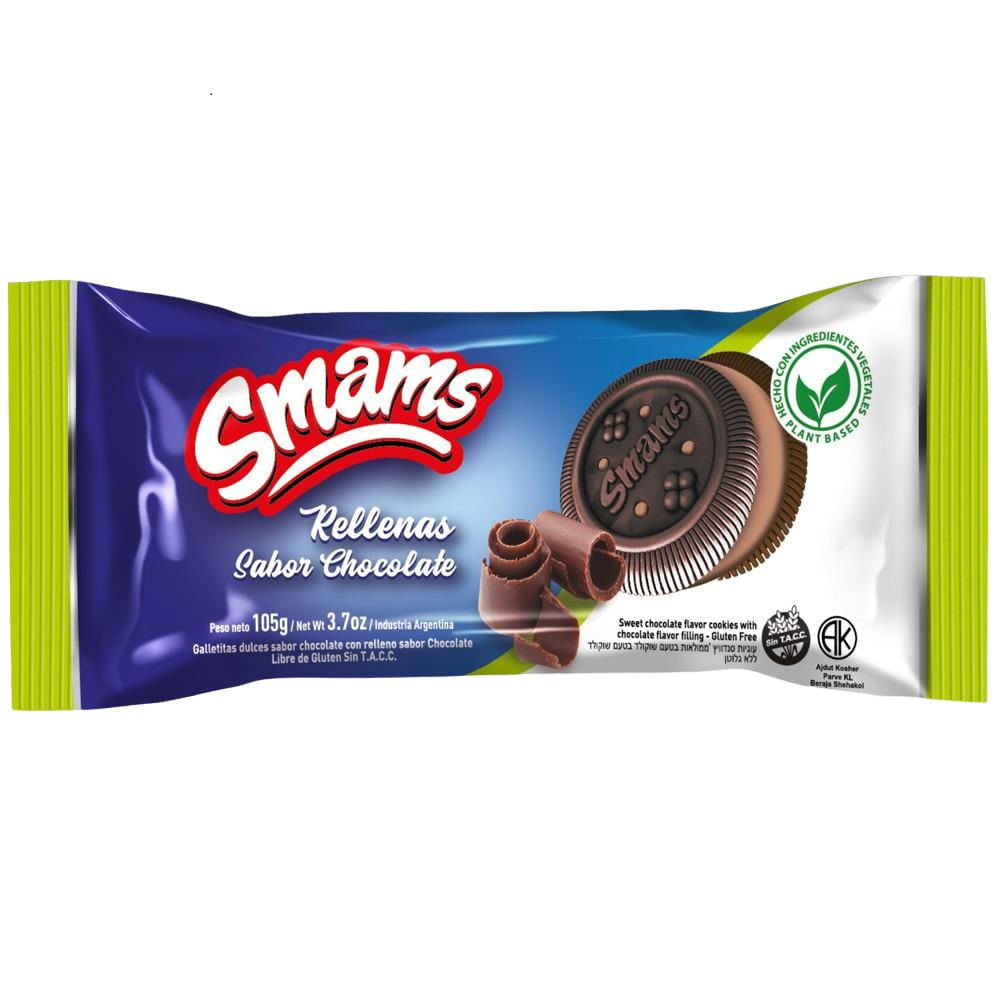 Galletitas Smams Rellenas de Chocolate x 105 g - farmacityar