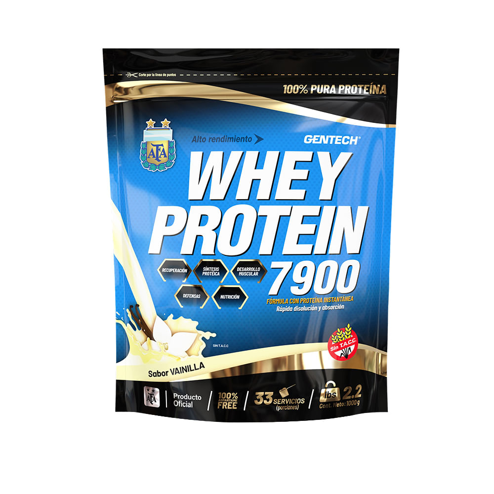 Suplemento Dietario Gentech Whey Protein sabor Vainilla x 1000 g ...