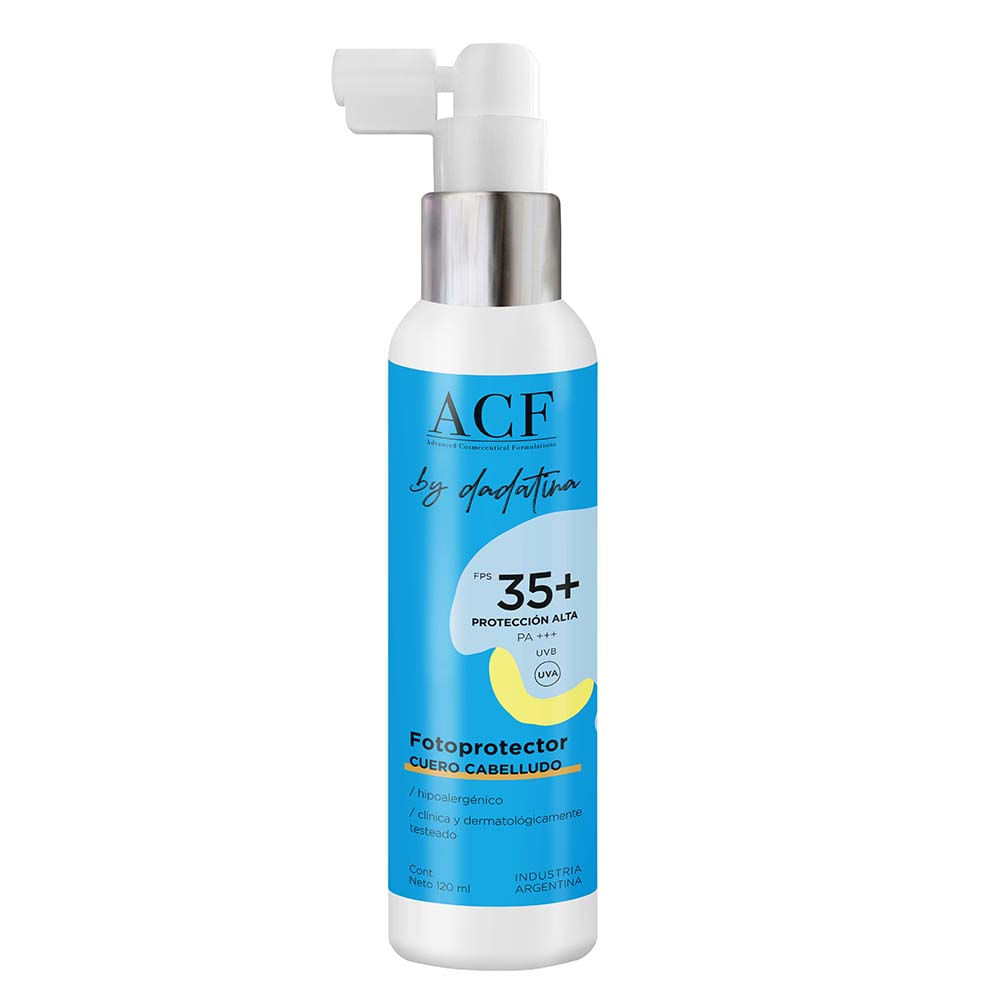 Fotoprotector para el Cuero Cabelludo ACF By Dadatina FPS 35 Toque Seco x 120 ml - farmacityar