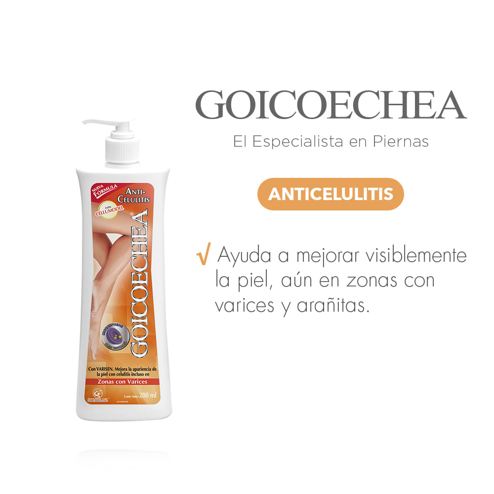 Crema Corporal Goicoechea Anti-celulitis x 200 ml - farmacityar