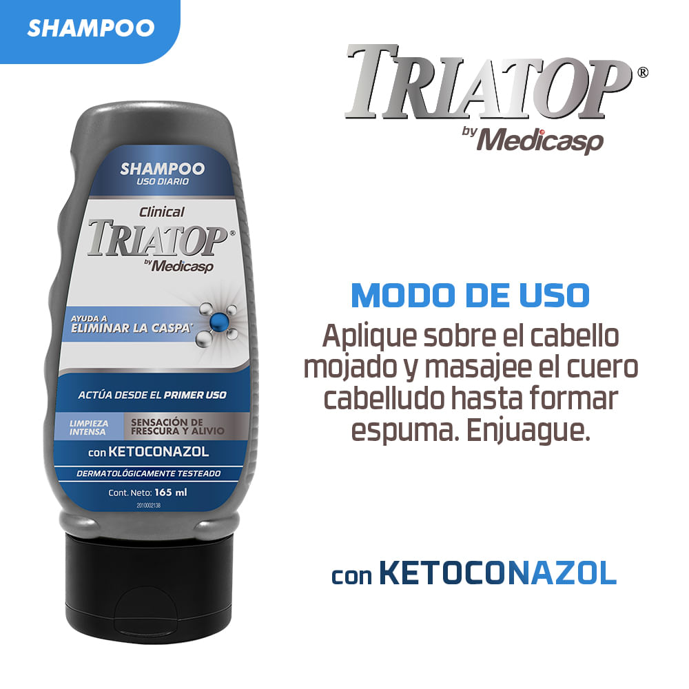 Shampoo Triatop Clinical x 165 ml - farmacityar