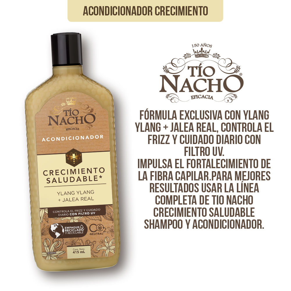 Acondicionador Tío Nacho Crecimiento Saludable x 415 ml - farmacityar