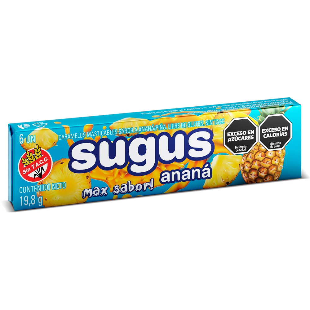 Caramelo Masticable Sugus Ananá x 18,9 g - farmacityar