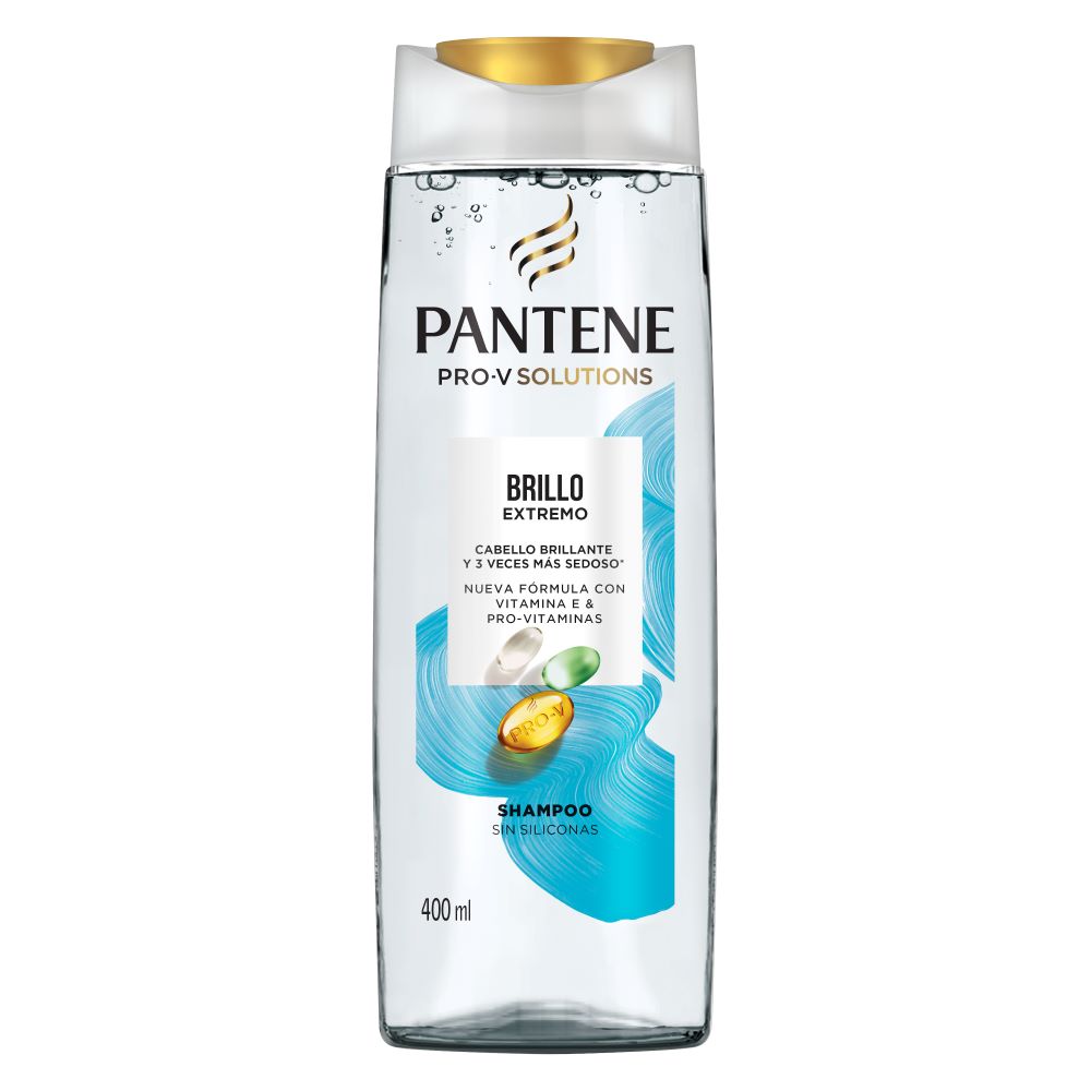 Shampoo Pantene Pro-V Solution Brillo Extremo x 400 ml - farmacityar