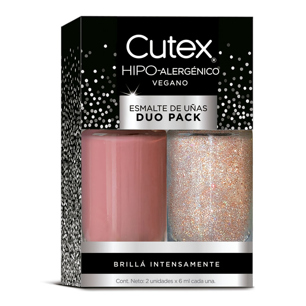 Pack Esmalte para Uñas Cutex Hipoalergénico Vegano Celebración Rosa x 6 ...